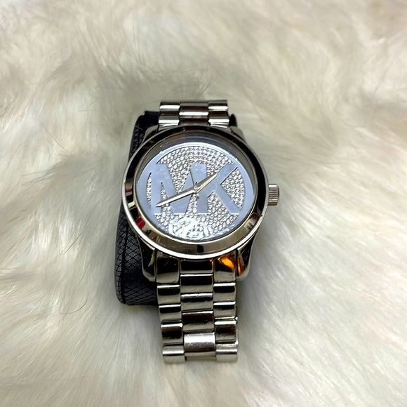 MICHAEL Michael Kors | Jewelry | Michael Kors Silver Watch With Diamond ...